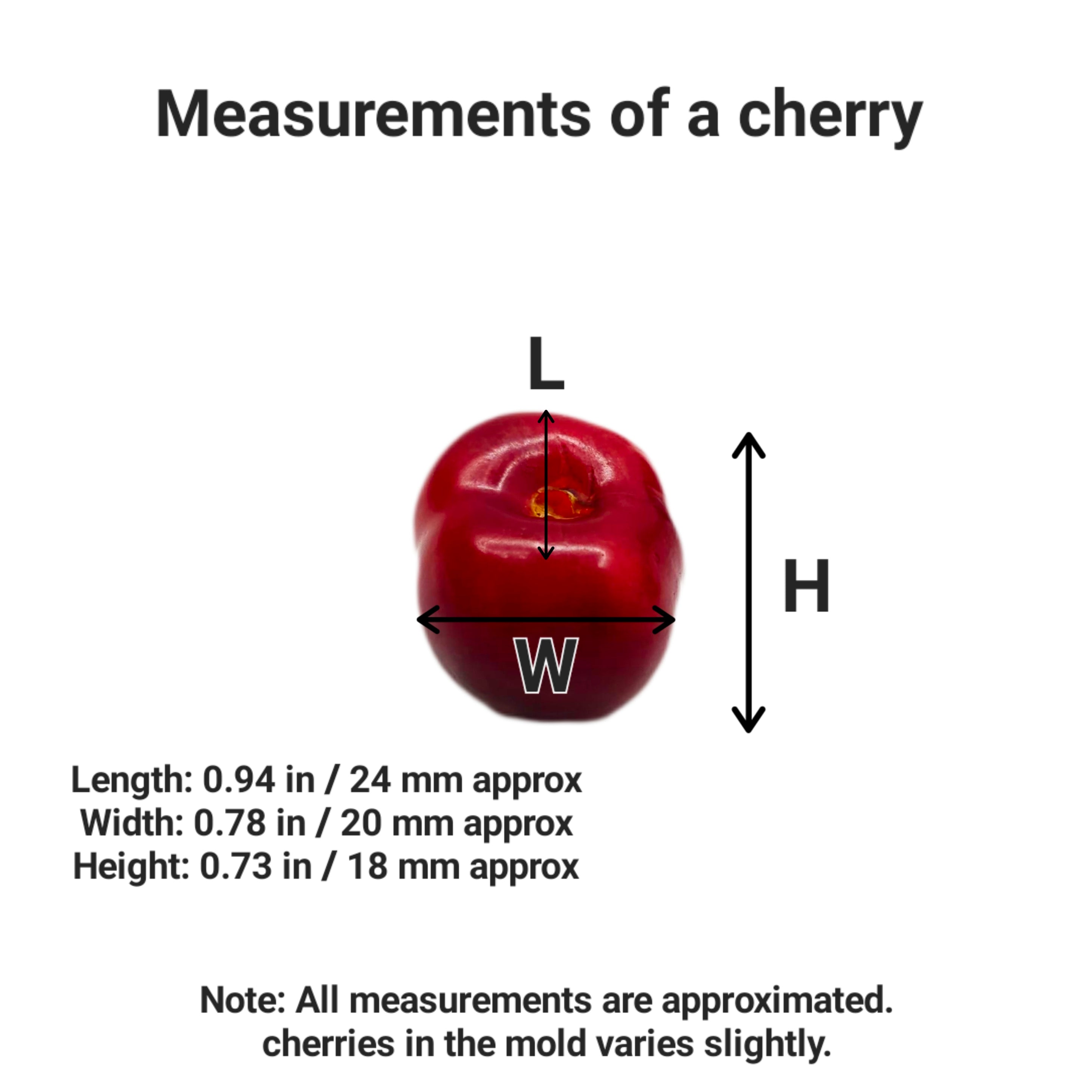 Cherry mold, cherries silicone mold, realistic cherry mold, candle emb ...